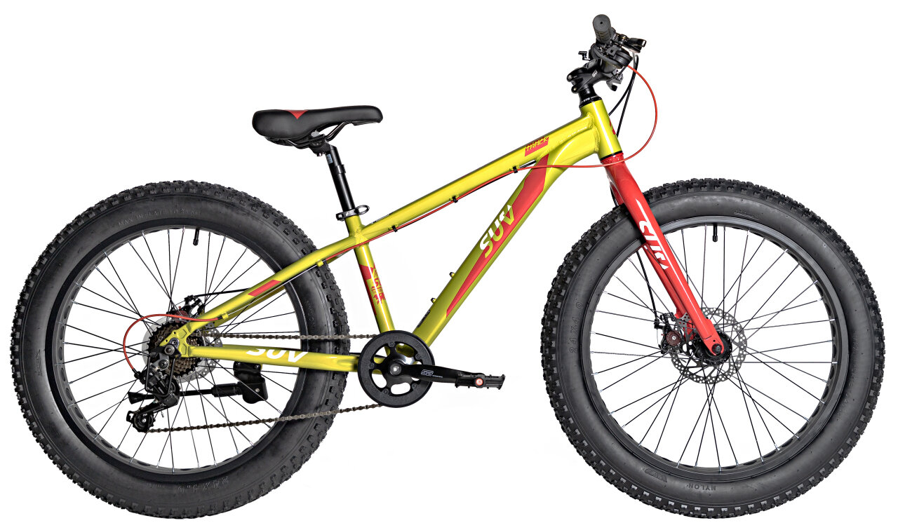 Подростковый велосипед Novatrack SUV 24" (2024) 13" Зеленый (137-152 см)