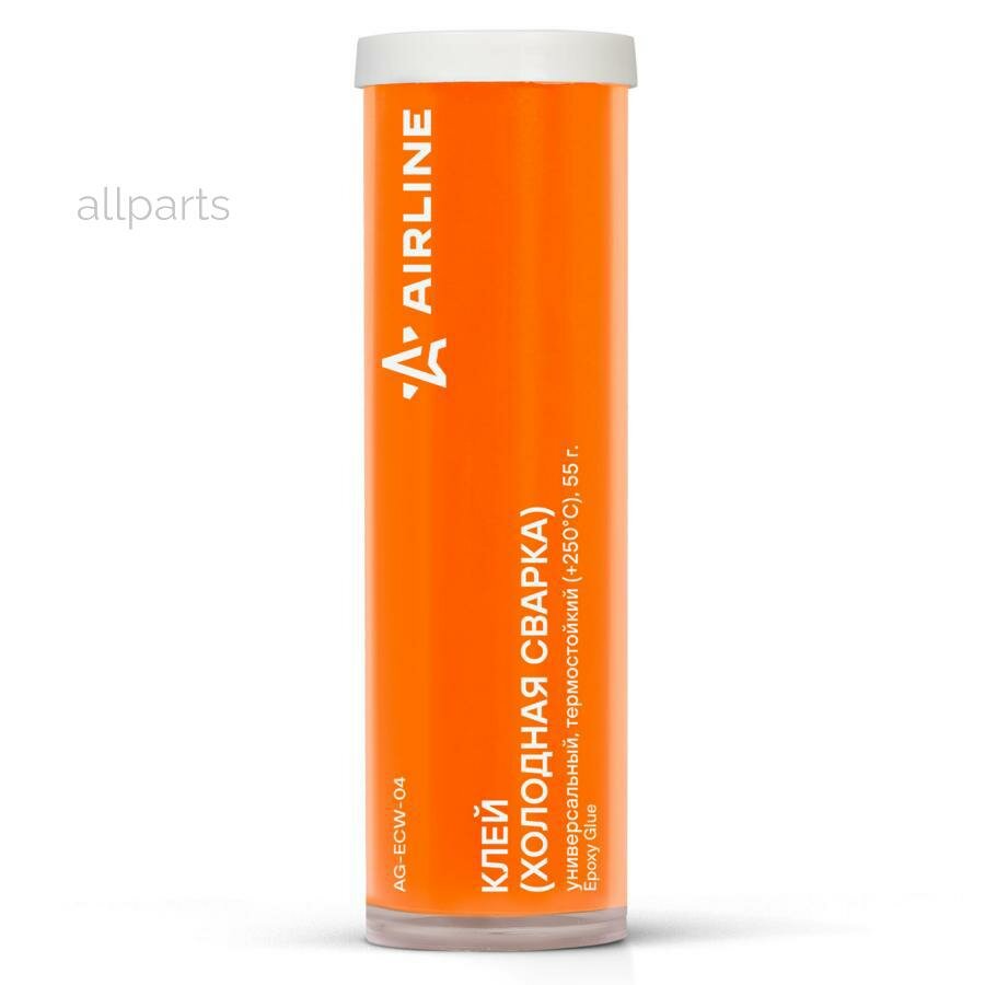 AIRLINE AG-ECW-04 Клей (холодная сварка), универсальный, термостойкий (+250 C), 55 гр. AIRLINE AG-ECW-04