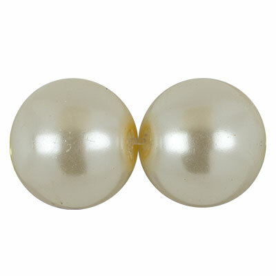 "Zlatka" GBP-03 8 мм 52 шт на подложке в пакете с европодвесом стекло №03 св. кремовый