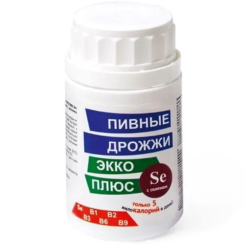 Пивные дрожжи экко плюс с селеном 100 шт 2уп