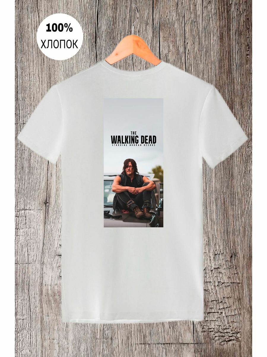 Футболка постер the walking dead дэрил диксон