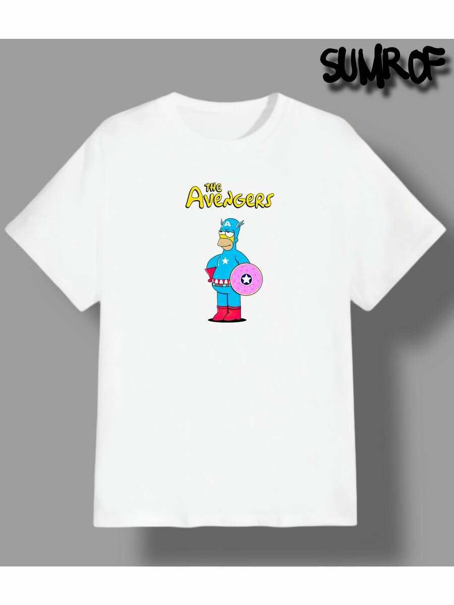 Футболка Zerosell simpsons гомер мститель