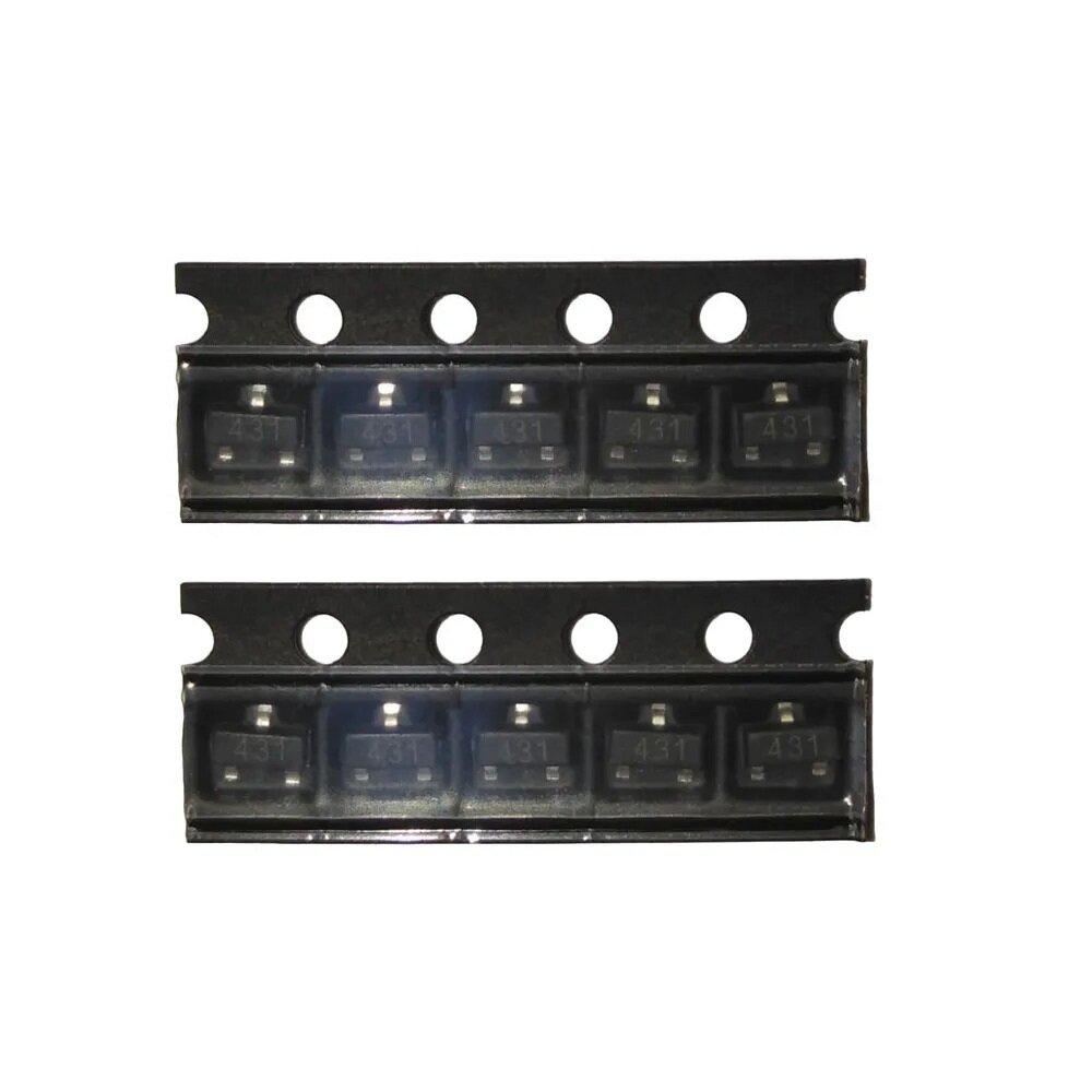 Микросхема TL431 SOT23-3 - 10 штук