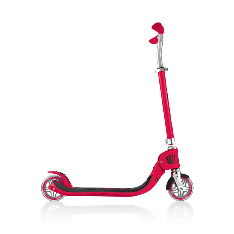 Детский самокат Globber FLOW 125 Foldable V2 , двухколесный, складной - Red — фото 1