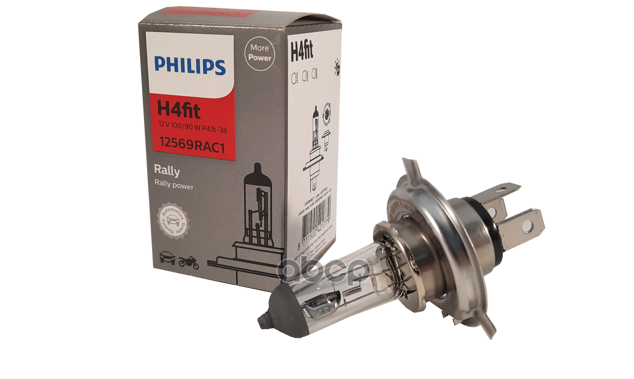 Лампа Hr2 12V- 60/55W (P45t) R2fit (H5) Philips арт. 12596H5C1RAC1