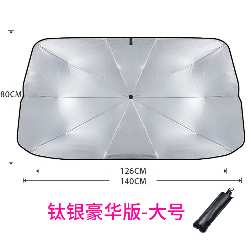 Солнцезащитный козырек, титановое серебро, выдвижной, для лобового стекла