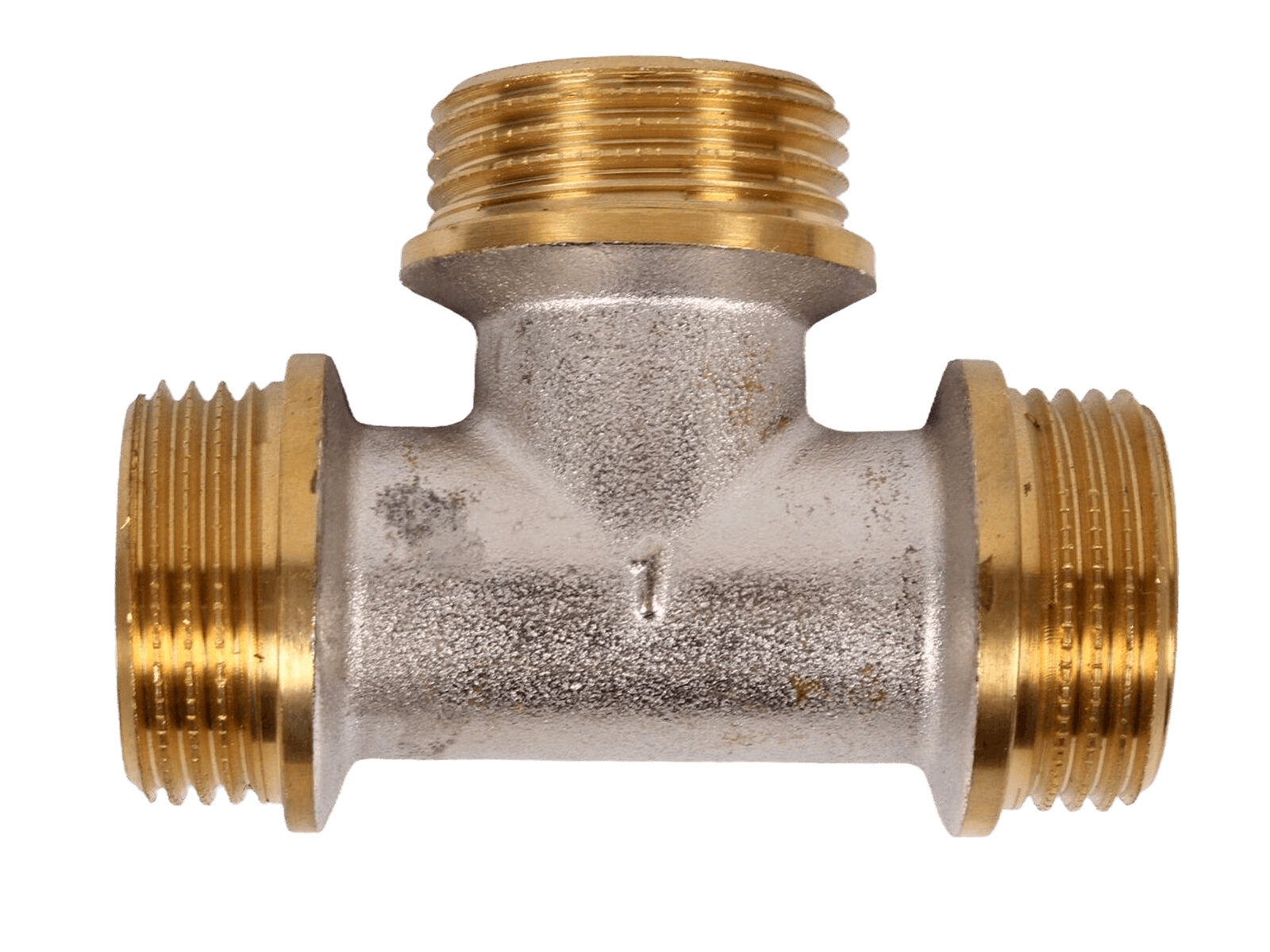 Тройник TST латунь 1 дюйм нар.-нар.-нар.