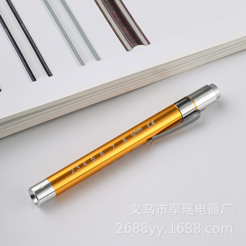 Фонарик-ручка для осмотра ушей и глаз, белый/желтый свет, LED-фонарик для осмотра ротовой полости и зрачков YL ручка