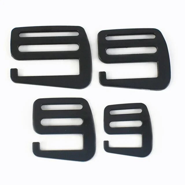 Металлические пряжки Meetee 19/25/32/38 мм Черный, 19mm-3Pcs, Black