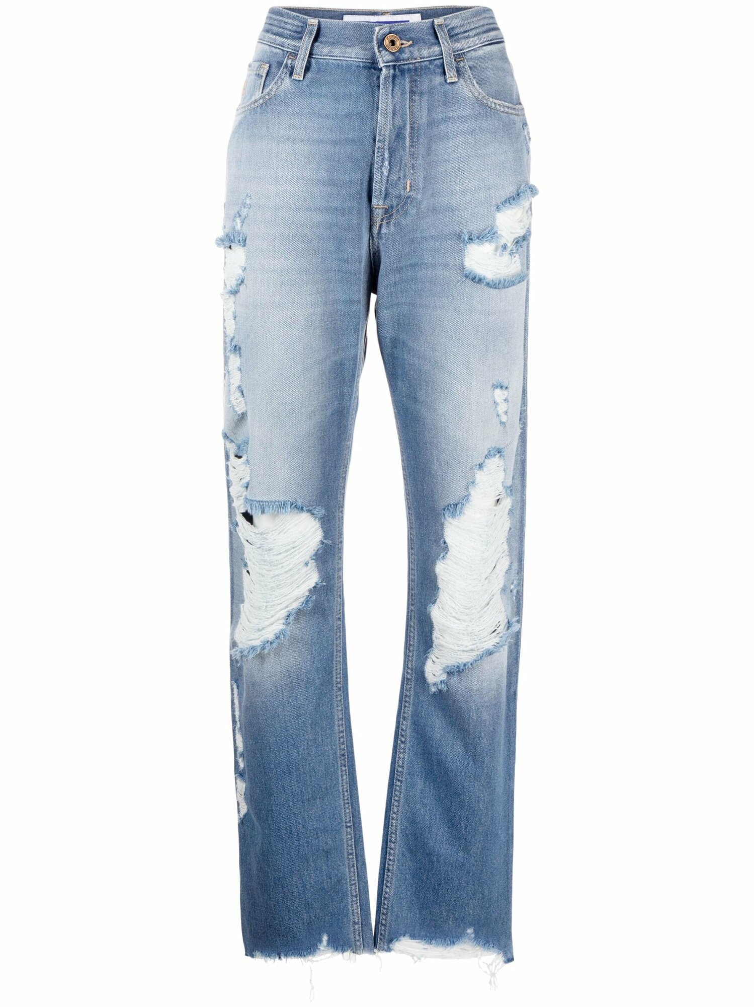 Джинсы Джинсы с эффектом потертости 