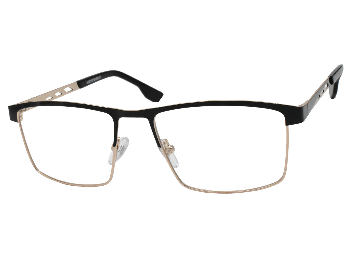 Оправа для очков Mario Rossi MR 02-734 17 пол Мужской форма оправы Прямоугольная цвет оправы Золотой, Чёрный