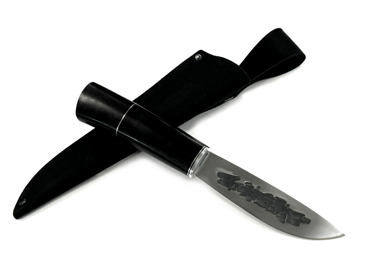 Нож Север, кованая Х12МФ, черный граб, МП