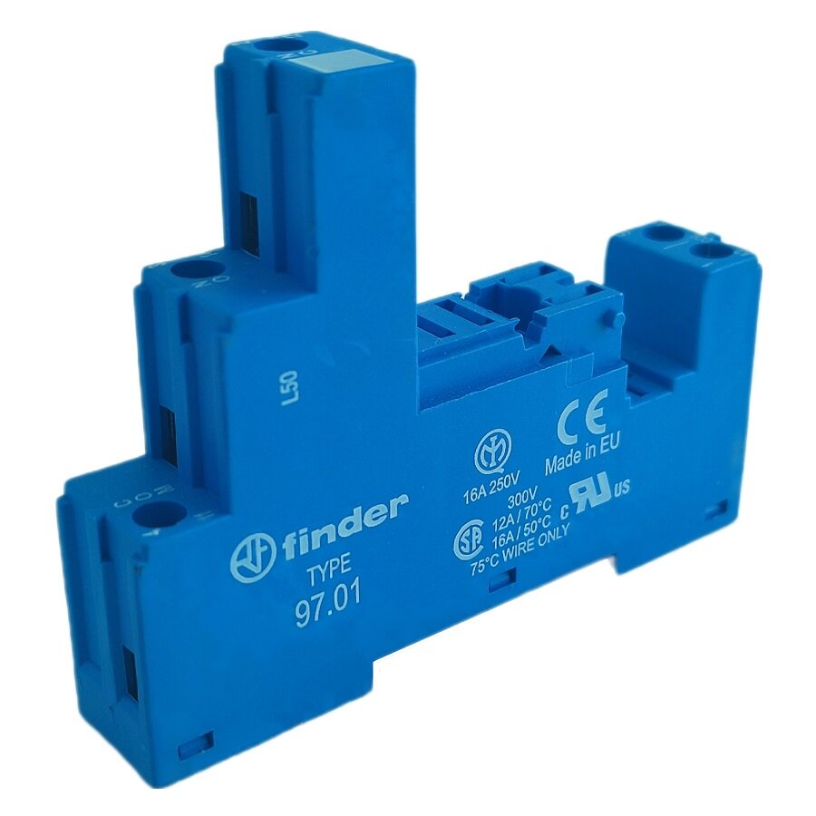 Колодка для реле Finder TYPE 97.01 SPA 16A 250V