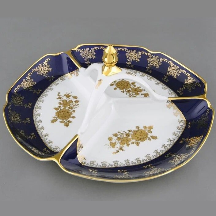 Менажница Leander Mary-Anne Kobalt + Zlatá Růže 03116438-0431