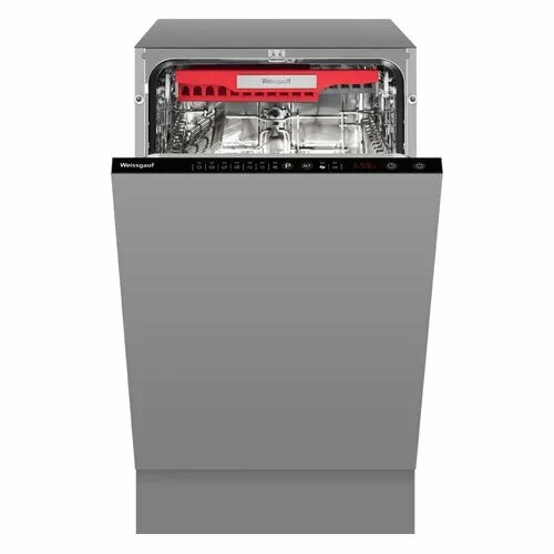 Встраиваемая посудомоечная машина WEISSGAUFF BDW 4536 D Infolight, узкая, ширина 44.8см, полновстраиваемая, загрузка 11 комплектов