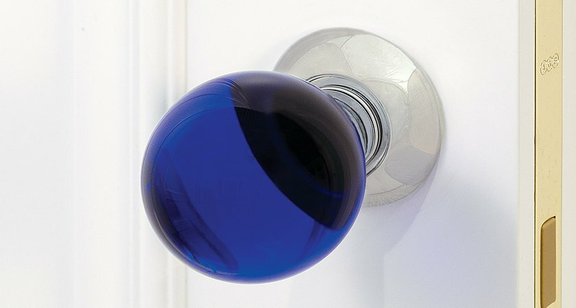 Дверная ручка Onyx Krystal Premium B6026 DB CP