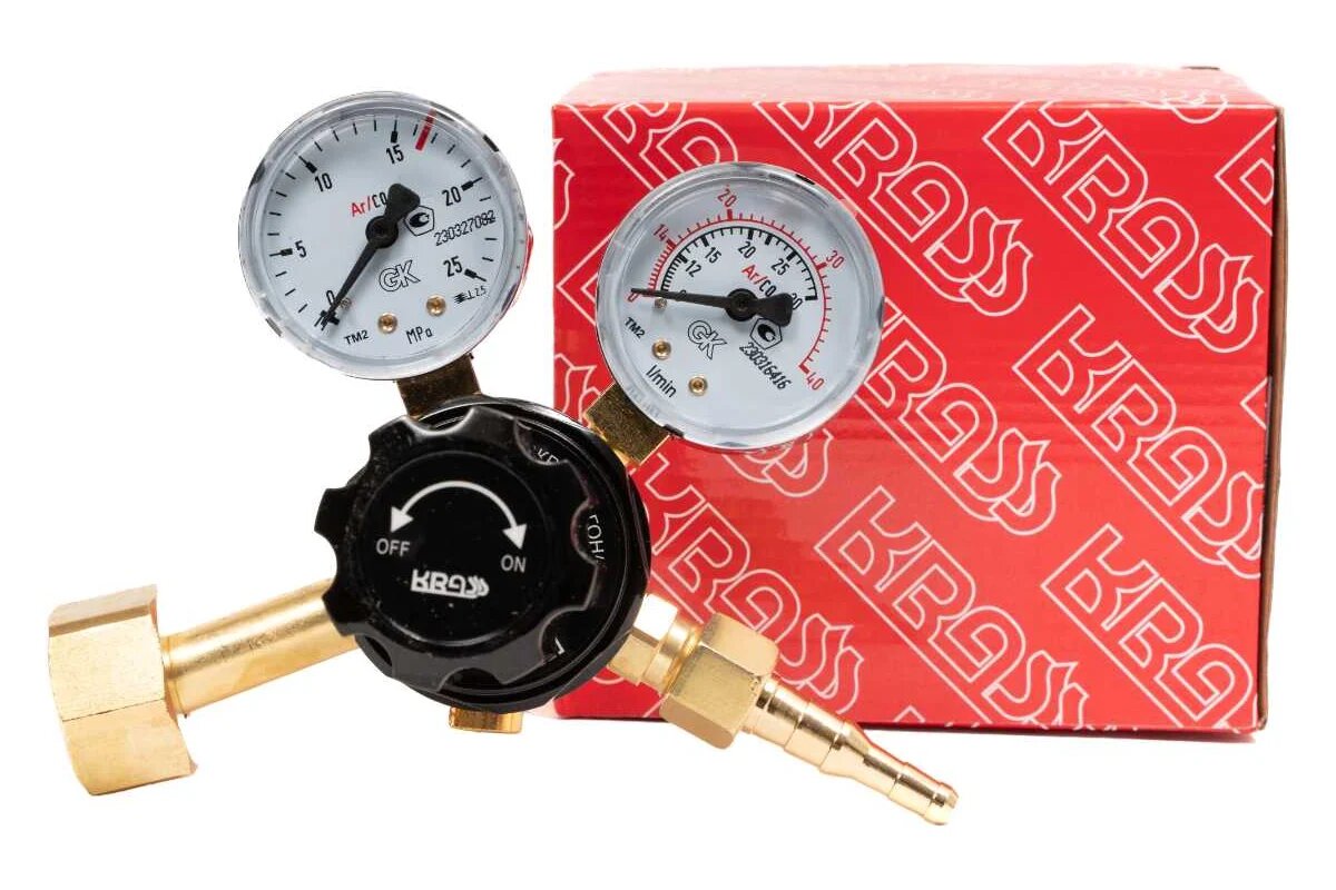 KRASS Регулятор расхода газа для углекислоты и аргона У 30/АР 40 КР, 15/- МПа, 30/40 л/мин поверенный 2133508PV