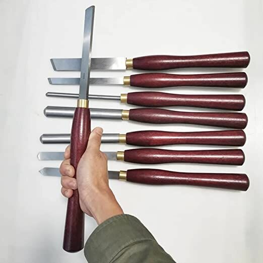 Набор резцов для токарного станка и стамесок по дереву для фигурной резьбы и резки древесины, 8 шт.