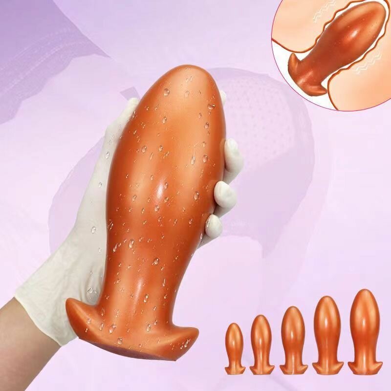 Анальная пробка, Яйцо дракона, негабаритное, силиконовое