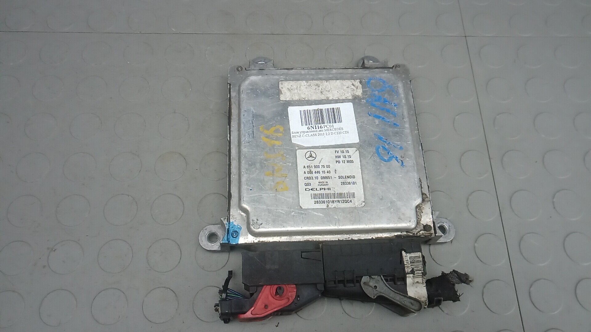 Блок управления двс MERCEDES BENZ C-CLASS W204, Номер A6519007500, A0064461540, 28336101