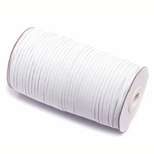 Резинки для маски 3мм 5мм 6мм 8мм 10мм 12мм Белый, 6mm, White, 5М