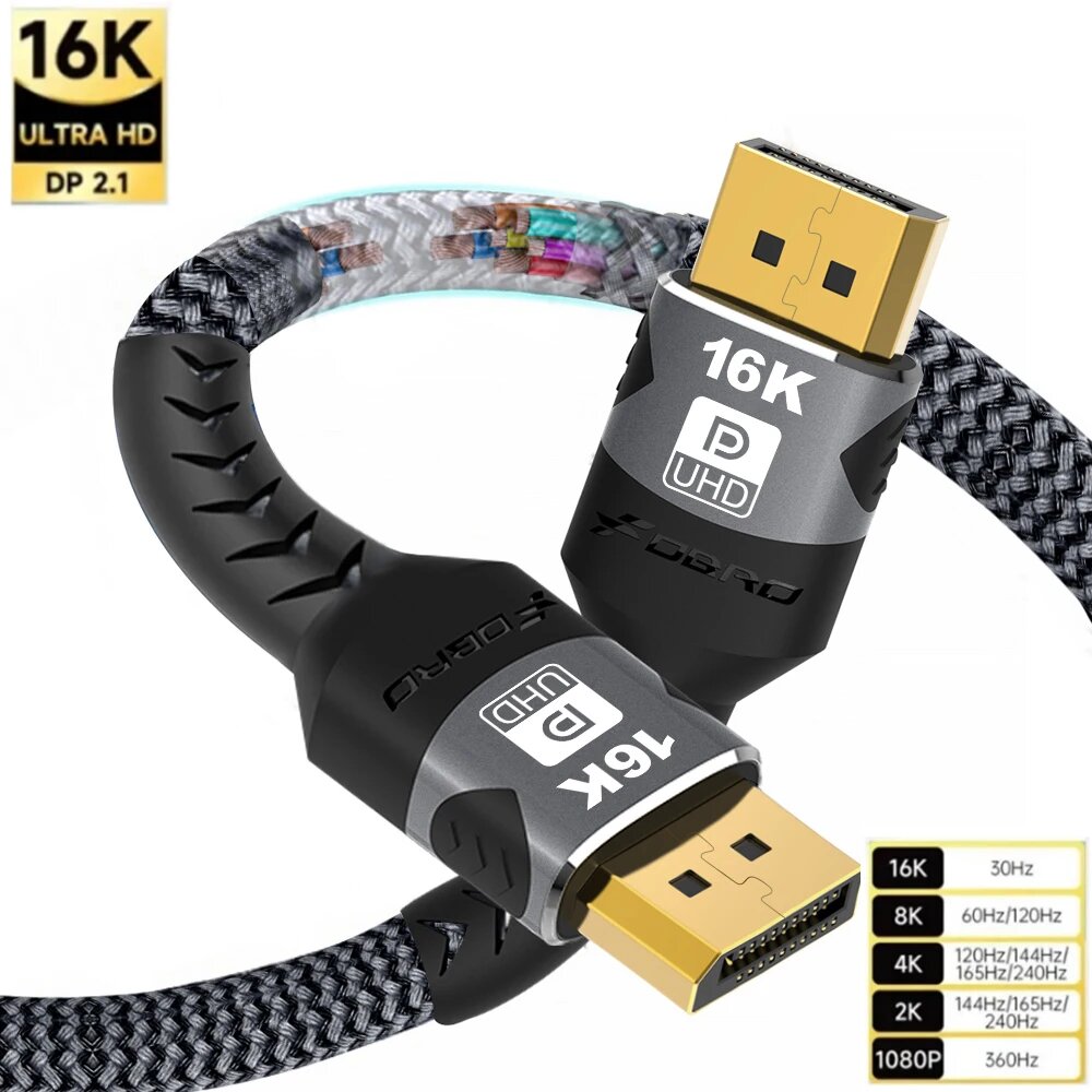 Кабель DisplayPort 2.1 FDBRO 1M