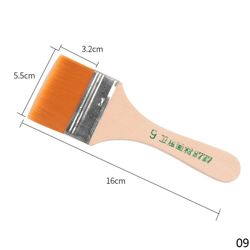 Нейлоновые кисти для рисования, 12 размеров 09