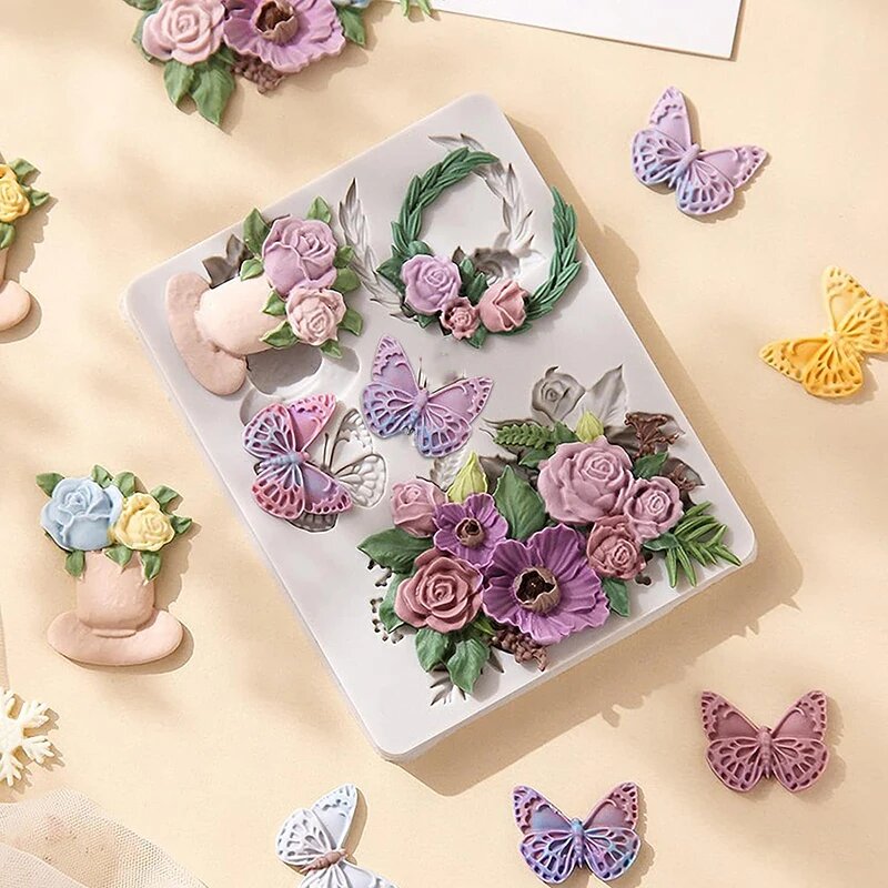 Силиконовая форма для торта Rose Silicone Mold