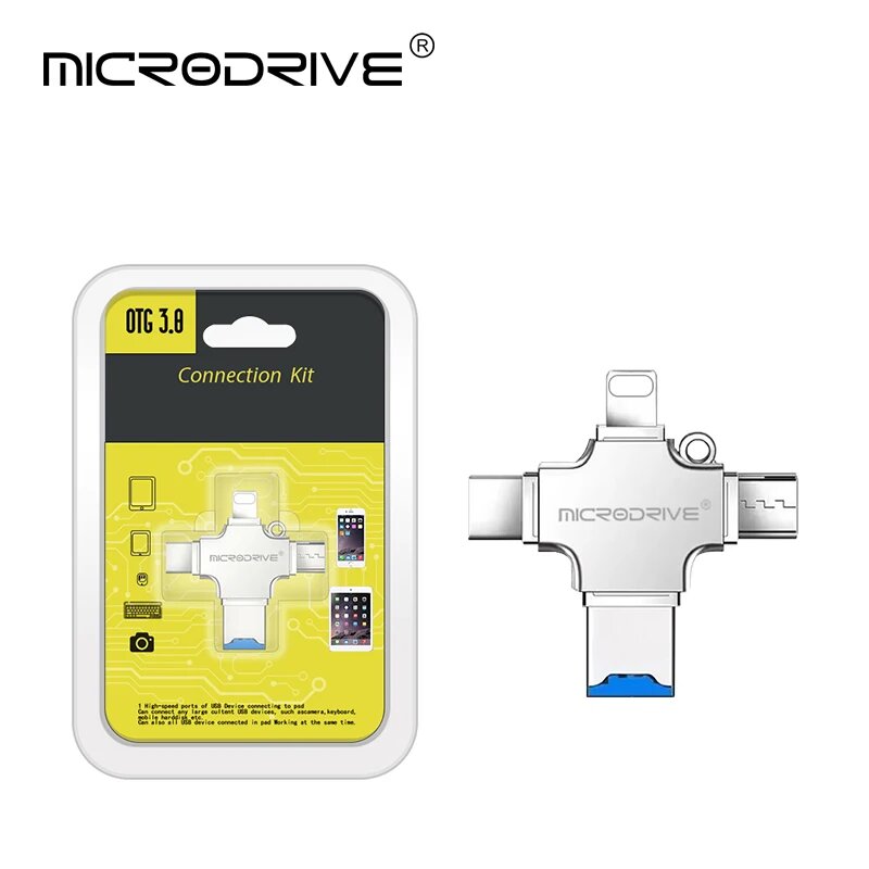 MicroDrive 4 в 1 кардридер Micro-SD/TransFlash 4 in 1 u disk