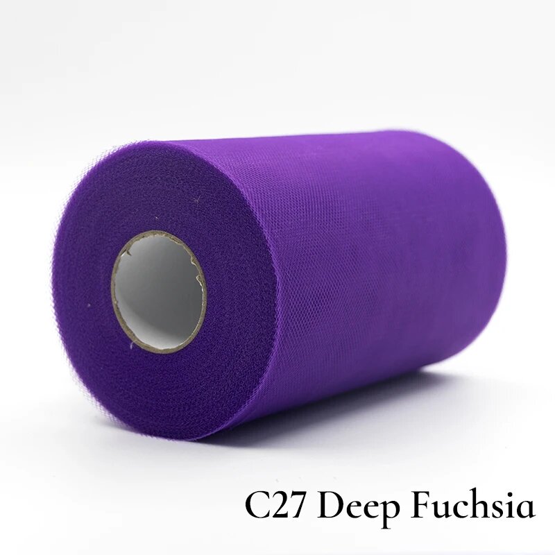 Тюль полиэстер фиолетовый C27 Deep Fuchsia, 100 ярдов