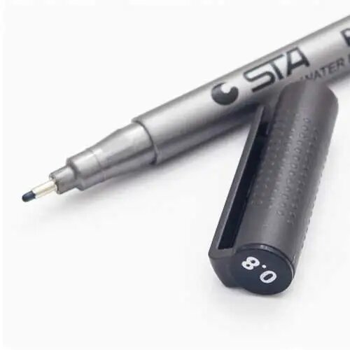 STA Pigma Micron маркеры черного цвета 0.8mm-Waterproof