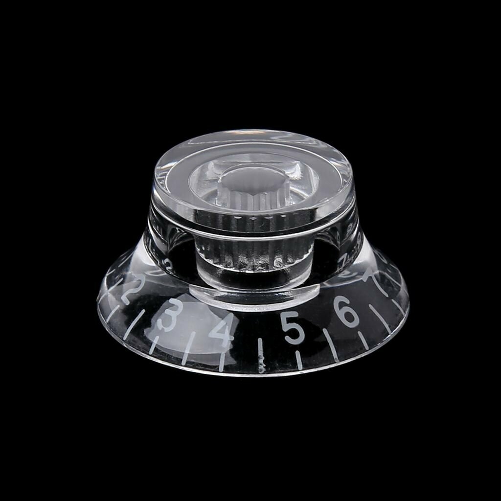 1 шт, ручка, кнопка, форма, регулятор тона гитары для деталей, прозрачные