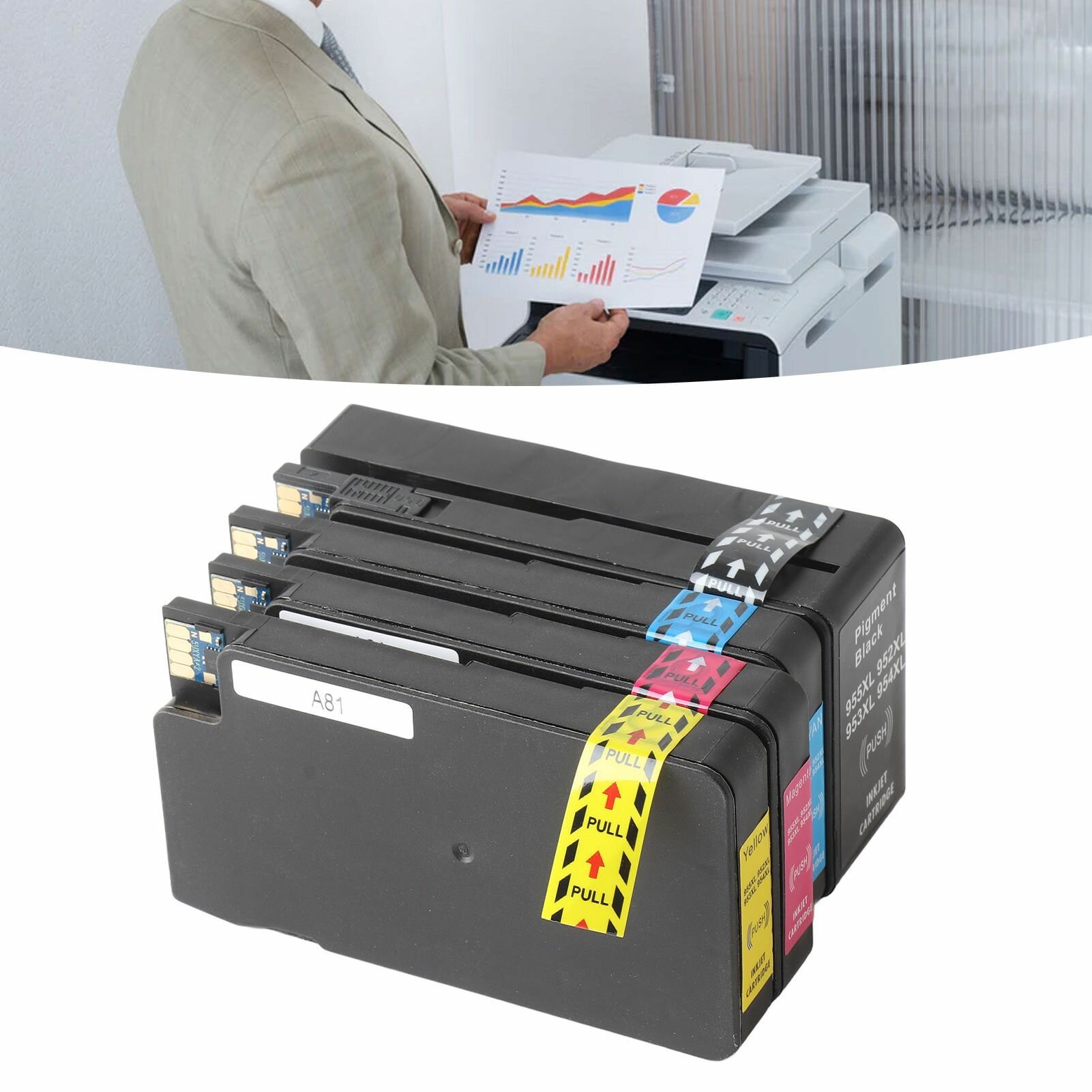 Картриджи HP 954 с чернилами подходят для таких принтеров, как OfficeJet 7720/7740, OfficeJet Pro 8210/8710/8720/8730 и др.