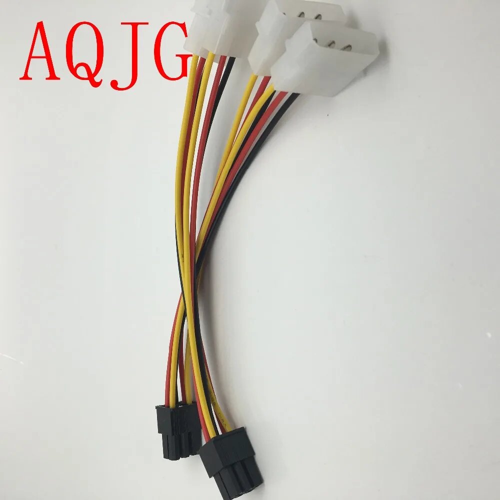Адаптер питания Molex/PCI-E, 2 шт, 4 контакта, 6 контактов, 6 контактов, 1 шт, 1 шт, оптовая продажа