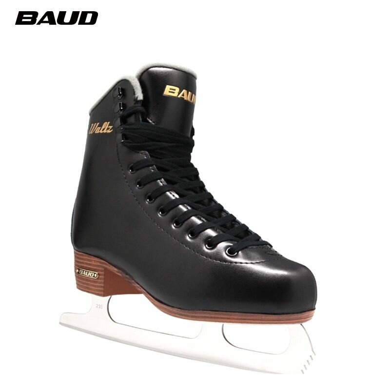 Фигурные коньки BAUD, коллекция Waltz, кожа, белый и черный
