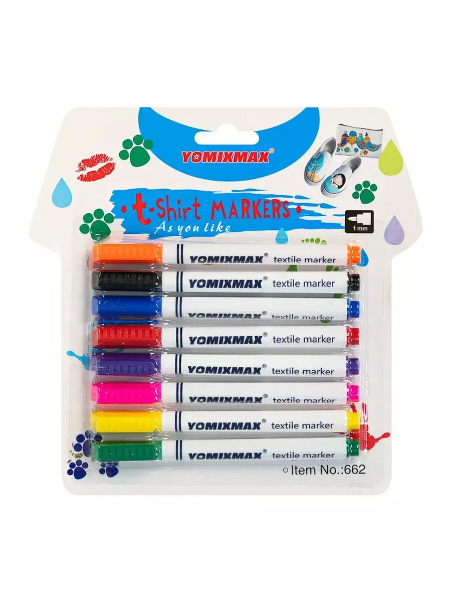 Фломастеры для ткани несмываемый набор