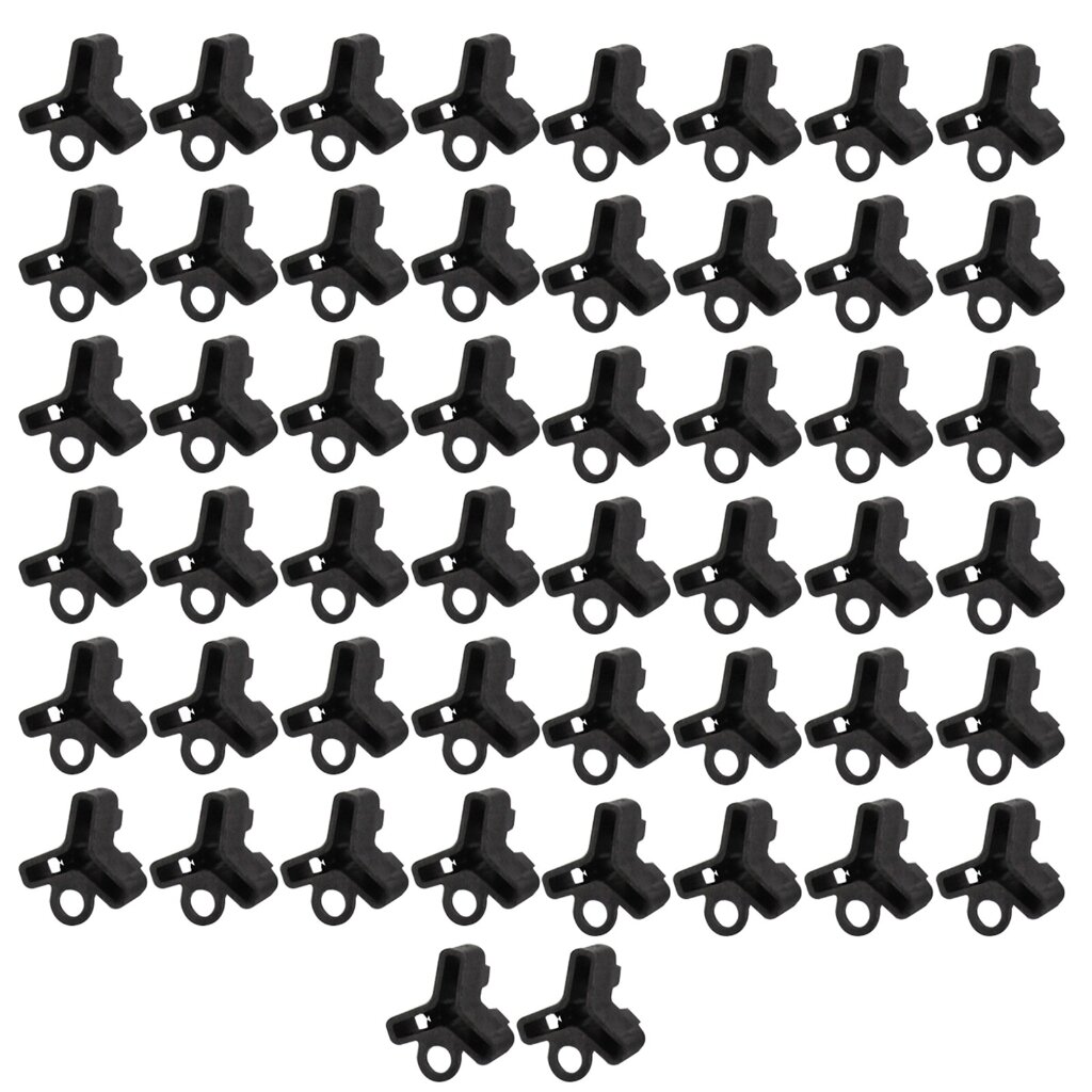 Упаковка по 50 штук, три крючка, черный защитный чехол-№ 5