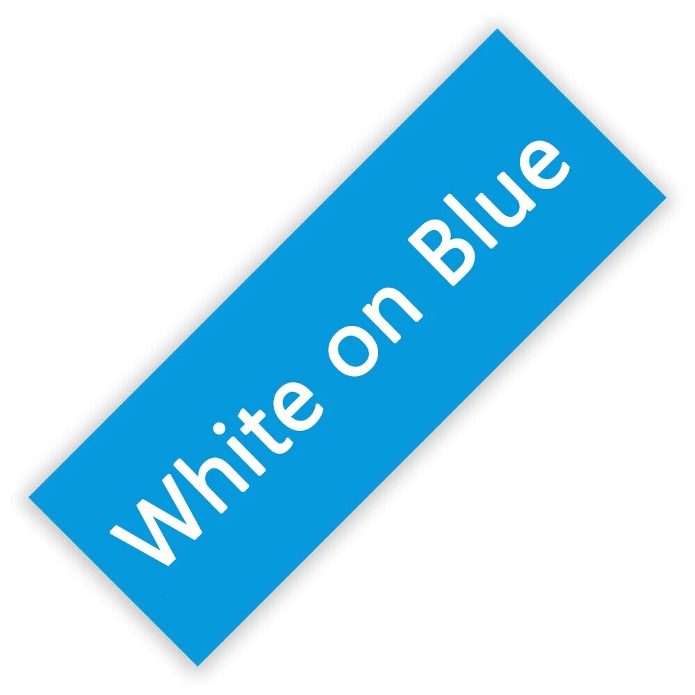 Лента для этикеток CRUXER 12 мм, White on Blue
