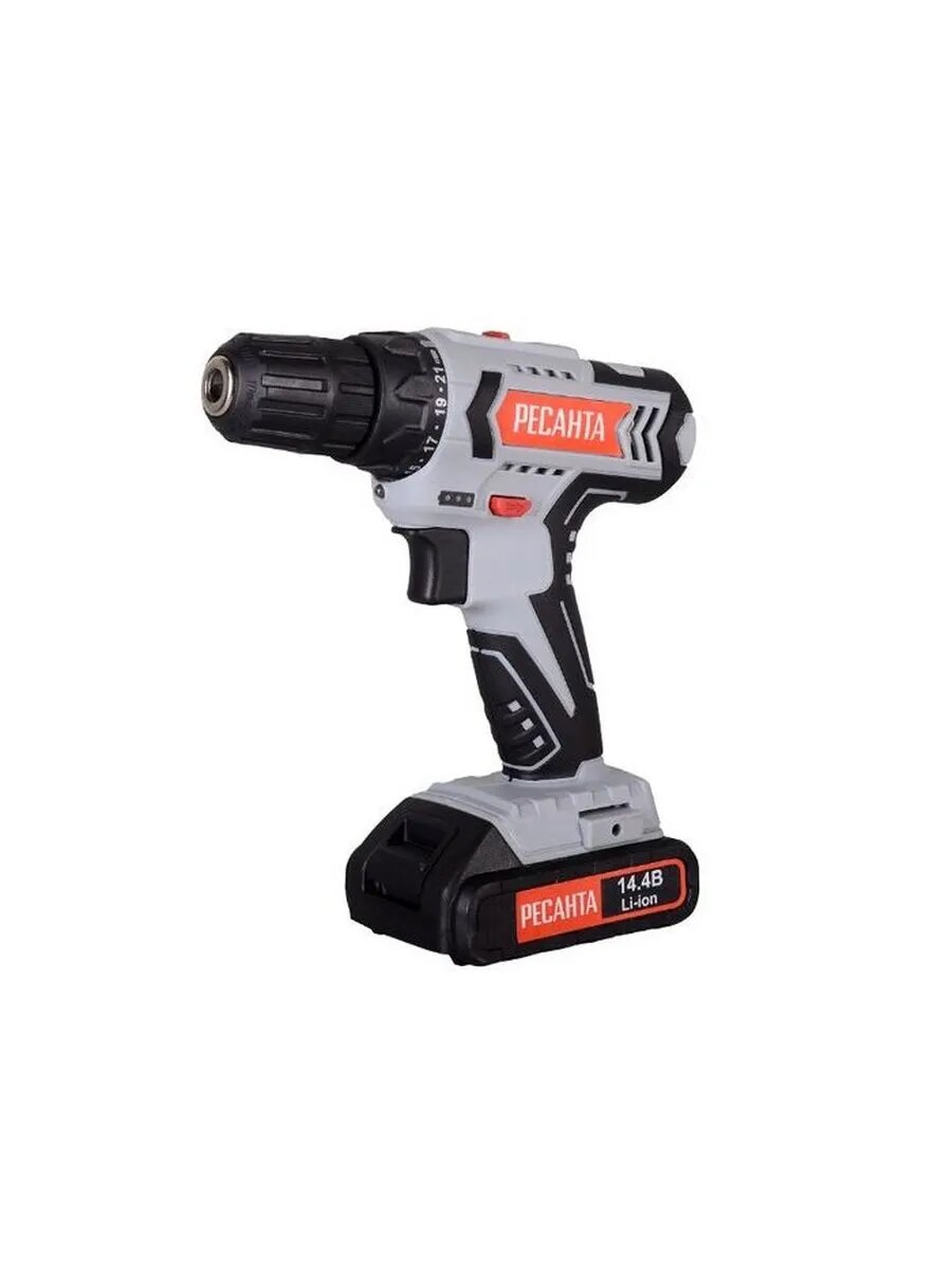Шуруповерт аккумуляторный Ресанта ДА-14-2ЛК Li-ion 45Нм 14.