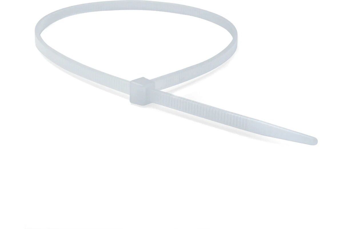 Нейлоновый хомут DKC 2.5х200 белый, упаковка 100 шт код 25207SR для кабельных систем