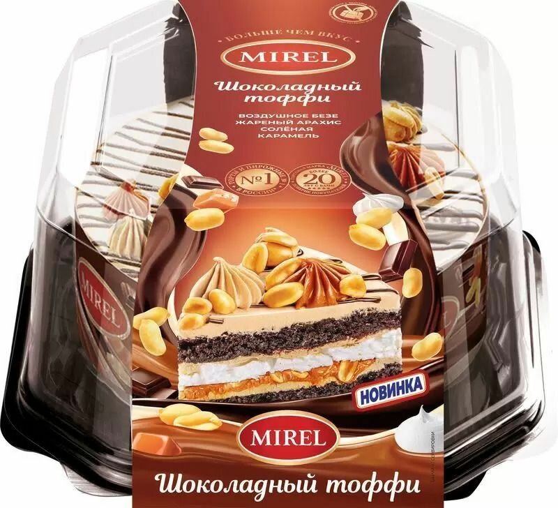 Торт Шоколадный тоффи 580 г. MIREL