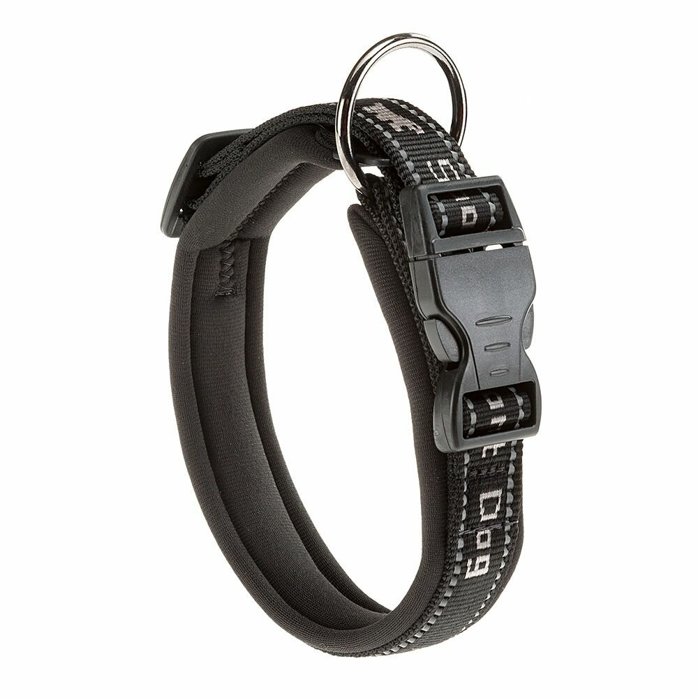 Ошейник Ferplast SPORT DOG C20/43 с адресником и мягкой подкладкой, светоотражающий, серый