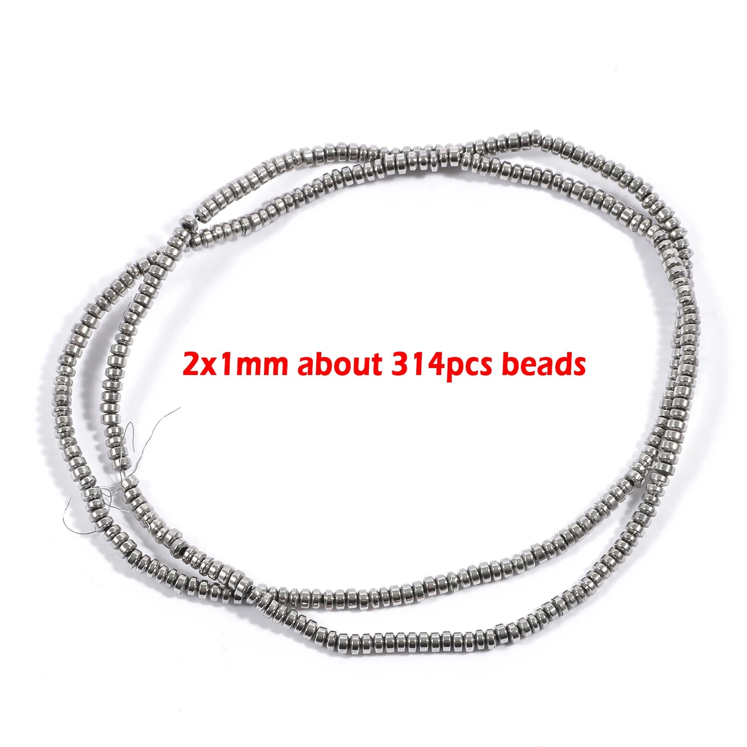 TANANTA Гематитовые бусины белые золото type16