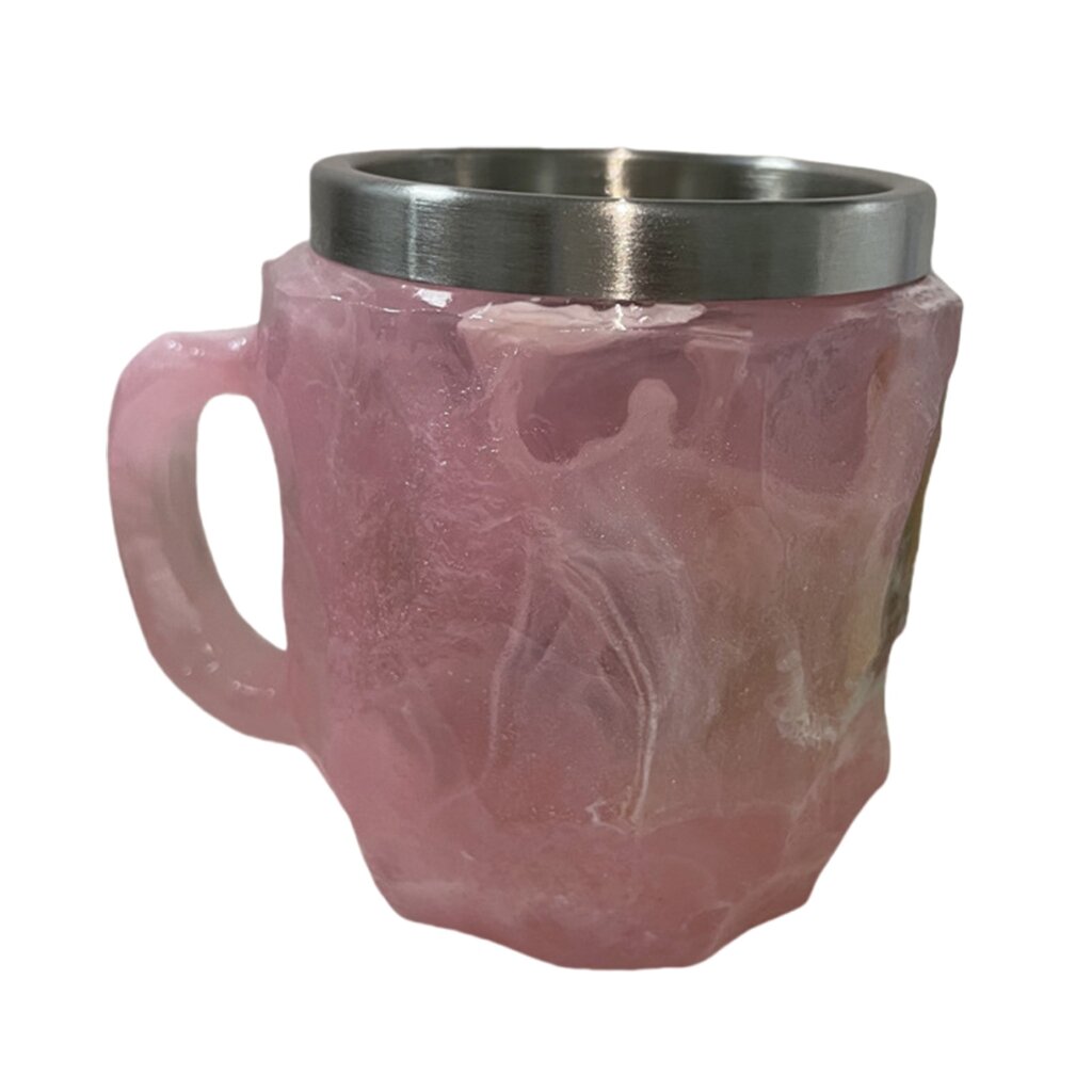 Прозрачная хрустальная минеральная кофейная посуда Элегантная водяная чашка с ручкой для домашней смолы горячая и холодная кружка напитков