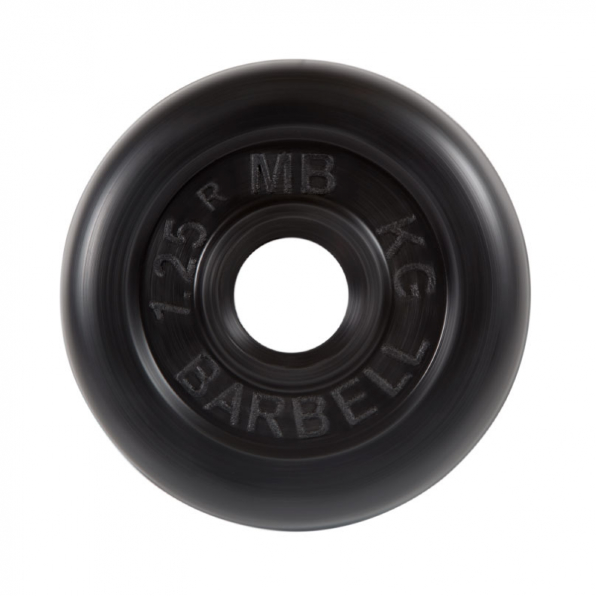 Диски для штанги 'Стандарт' 1,25 кг обрезиненный чёрный. MB BARBELL MB-PltB26-1,25
