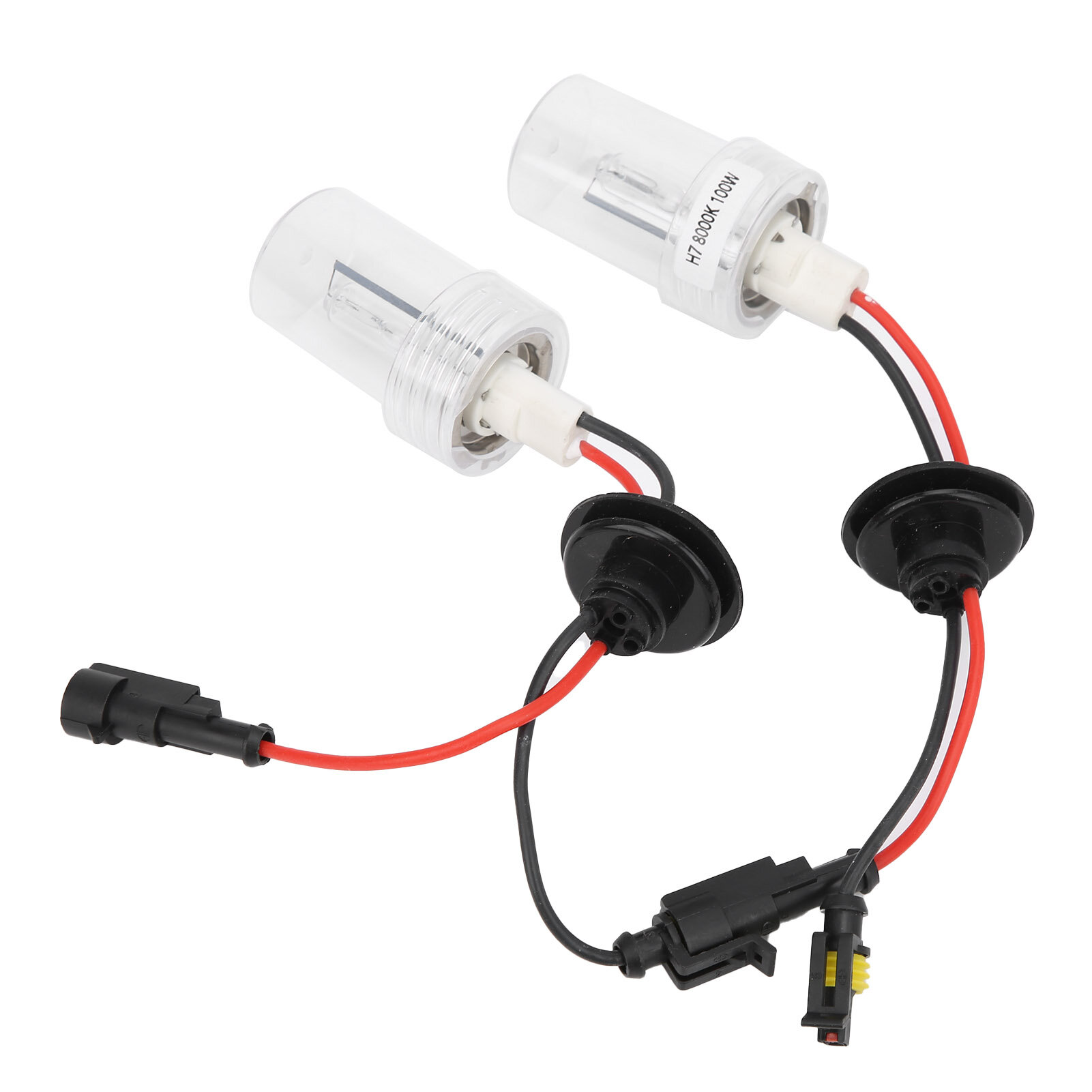 2 шт. автомобильная лампа для фар ксеноновая HID 100 Вт 8000 К H7 гнездо для 12 В транспортных средств