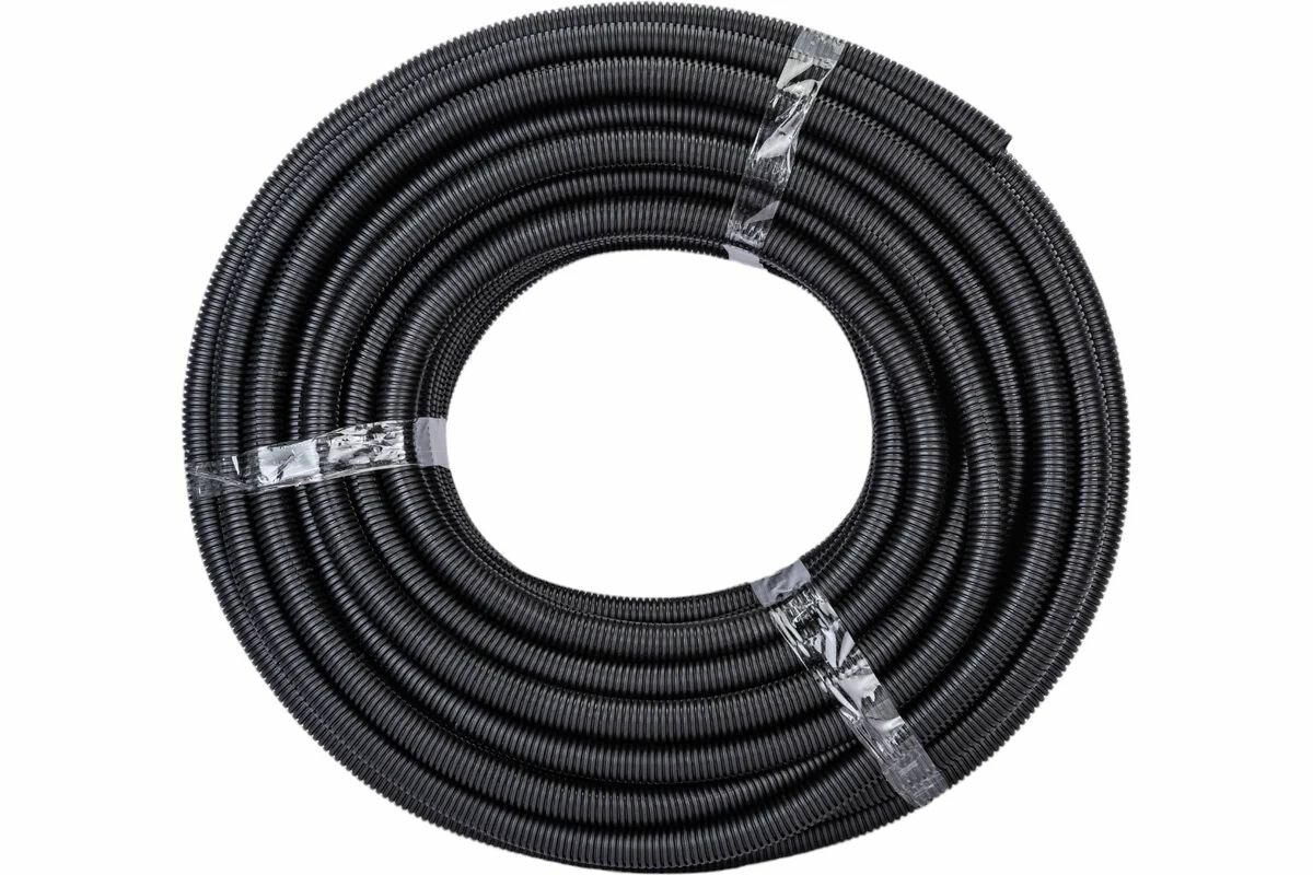 Автомобильная гофрированная труба REXANT ПП d 16,5 мм, разрезная бухта 50 м/уп. 16-1064