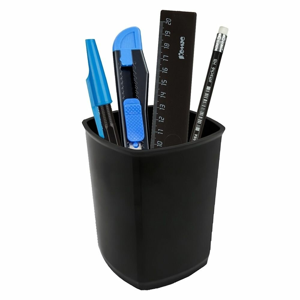 Набор настольный канцелярский Attache Economy 5 предметов, черный, Россия