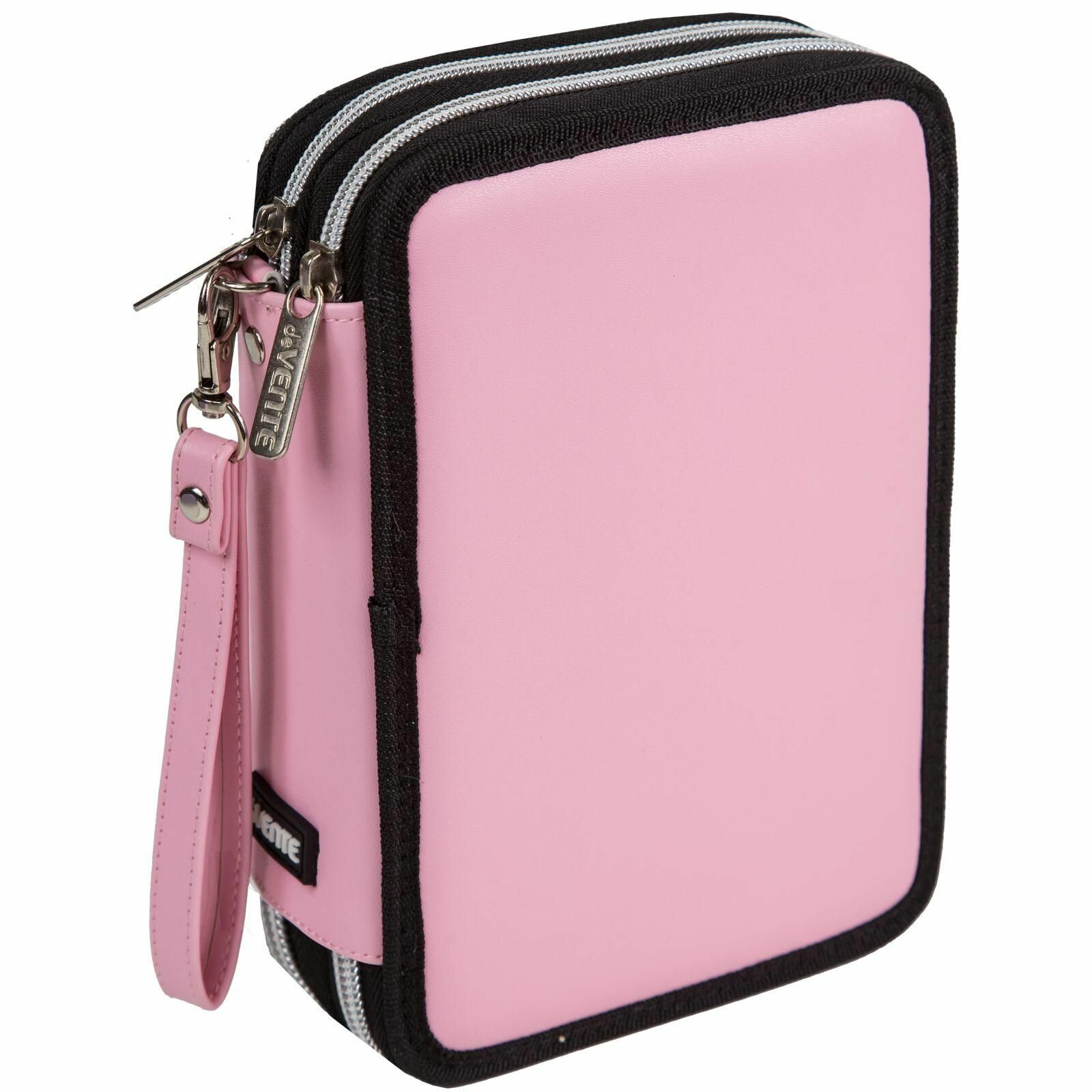 Пенал deVENTE 2 отделения, 210х140х52, "Yume" розовый, кожзам (7012496)