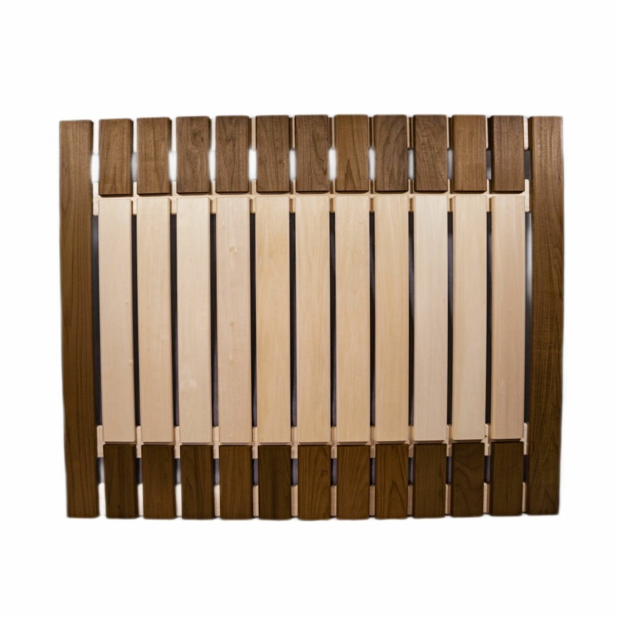 Трапик Решётка на пол для бани и сауны, ванной 100х80см Липа благопар с узором